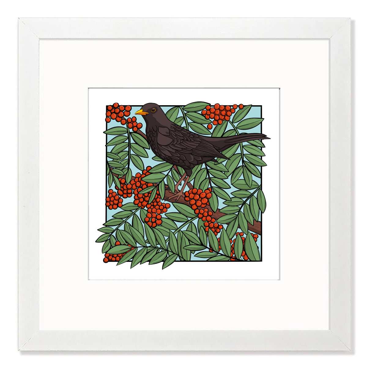 Blackbird & Rowan Mounted Digital Print | Zoe Howard
