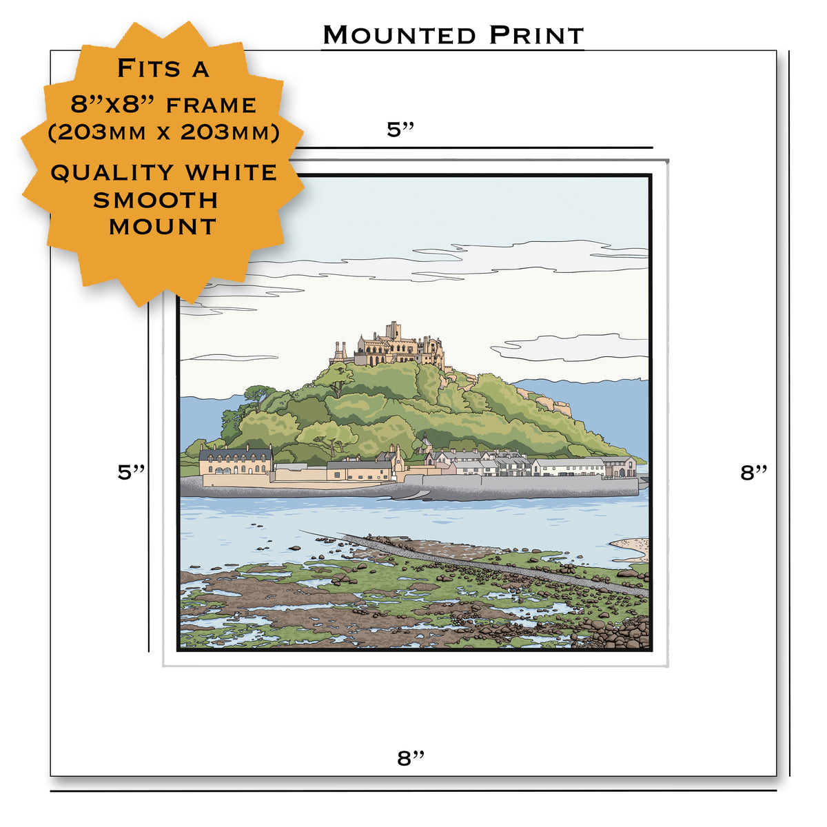 St Michael’s Mount, Cornwall Print | Zoe Howard