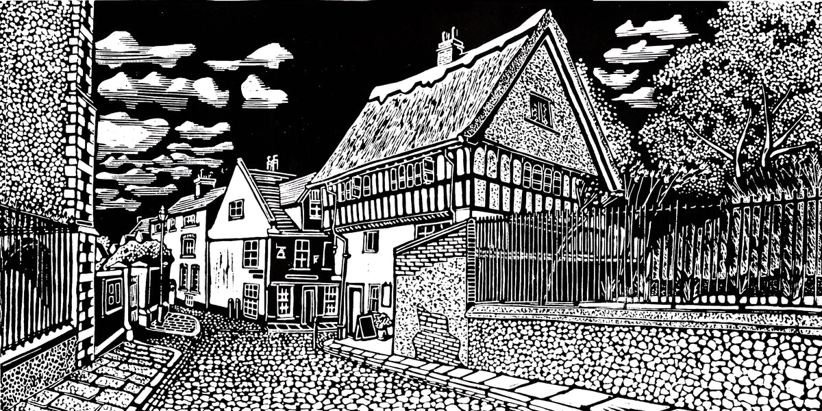 'Britons Arms, Norwich' Limited Edition Original Linocut | Zoe Howard